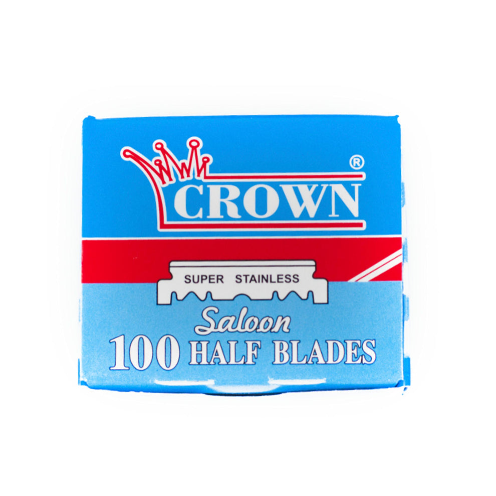 Crown Super Stainless 100 Half Blades – Be Barber Equipment
